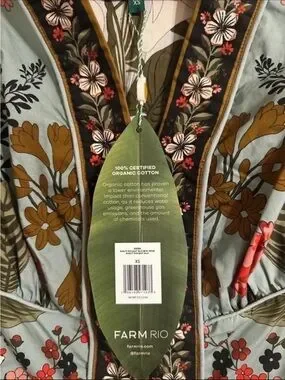 FARM Rio | Dresses | Nwt Farm Rio Floral Puff Sleeve Midi Dress In ...